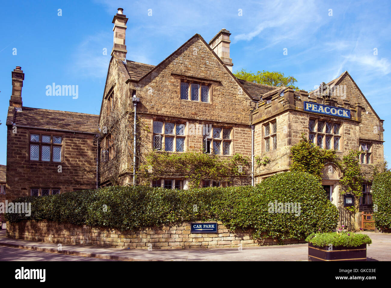 The Peacock, Rowsley, Derbyshire Stock Photo - Alamy