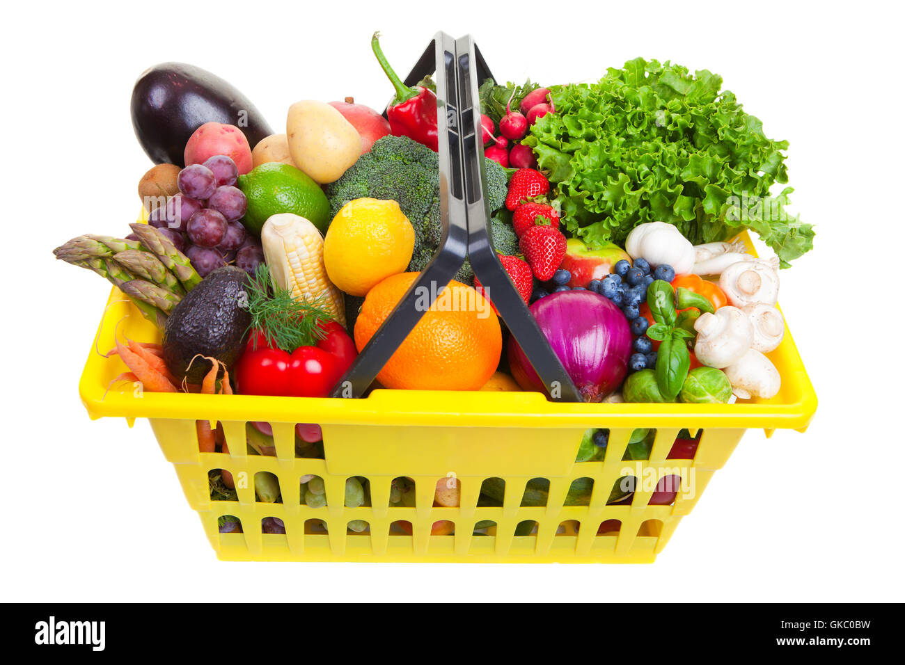 Shopping basket food hi-res stock photography and images - Alamy