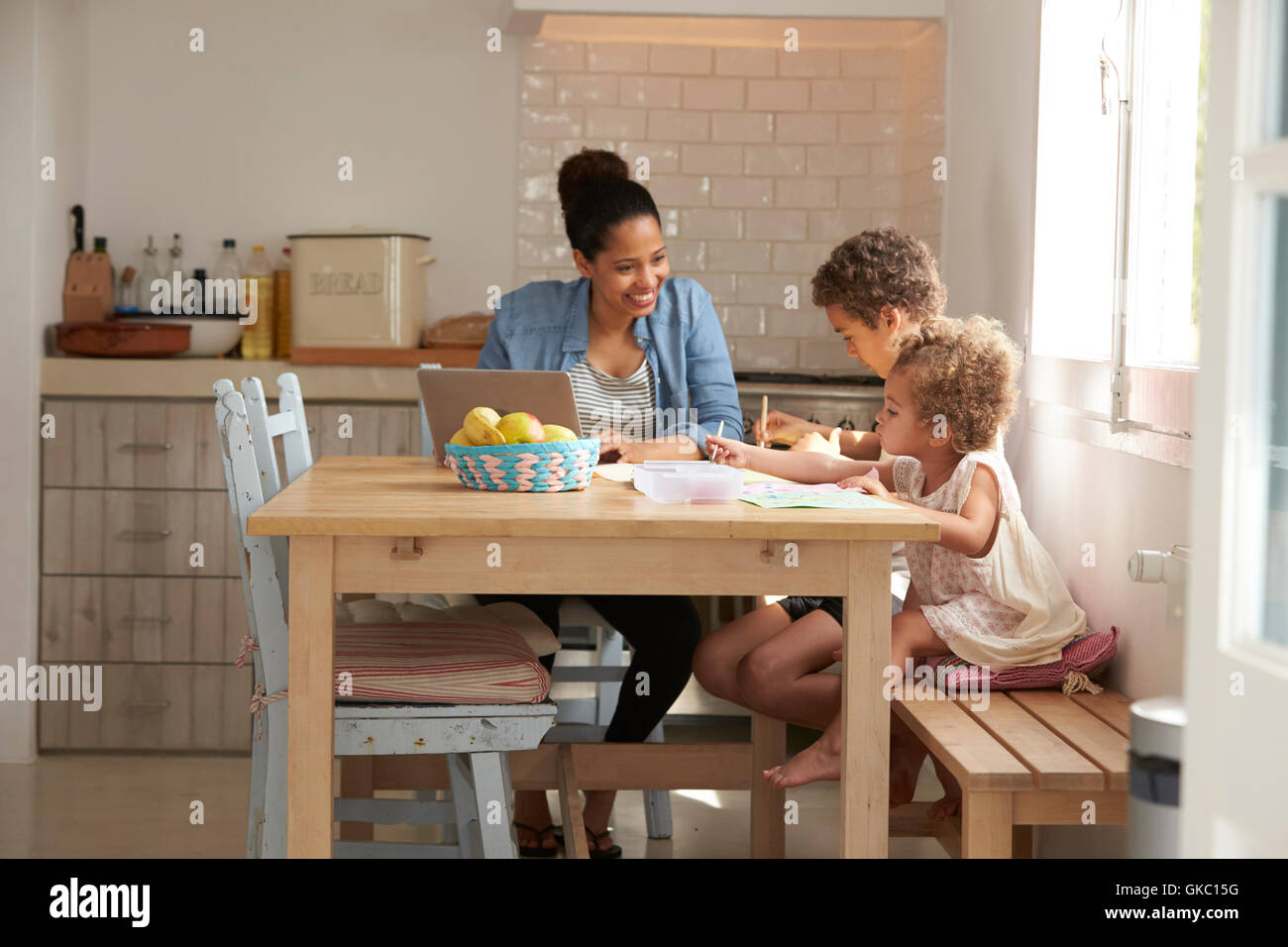 Children paint computer hi-res stock photography and images - Alamy