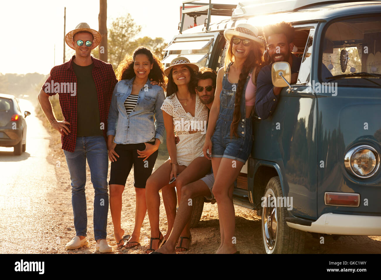 Full length van group hi-res stock photography and images - Alamy