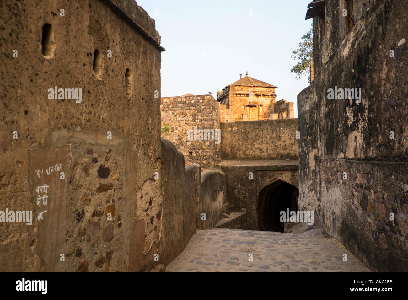 Ranthambhore Fort in Ranthambhore National Park, Rajasthan, India, with ...