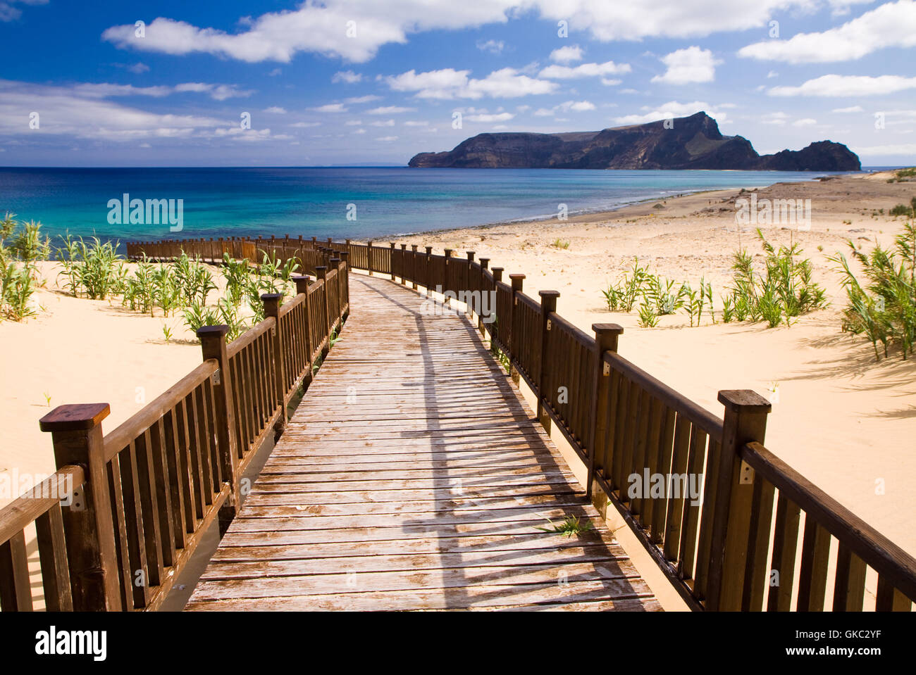 bridge beach seaside Stock Photo - Alamy