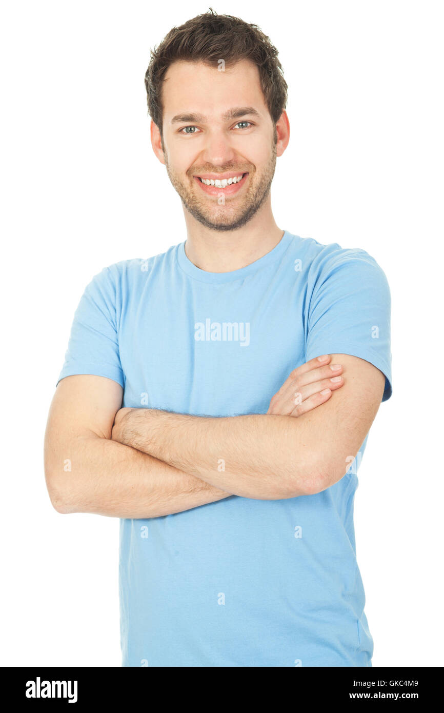 Younger man stands hi-res stock photography and images - Alamy