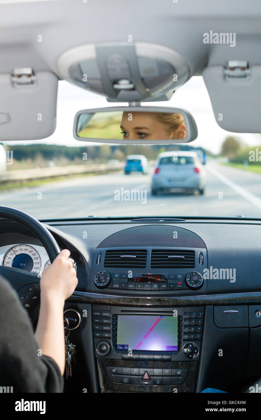 Woman drives hi-res stock photography and images - Alamy