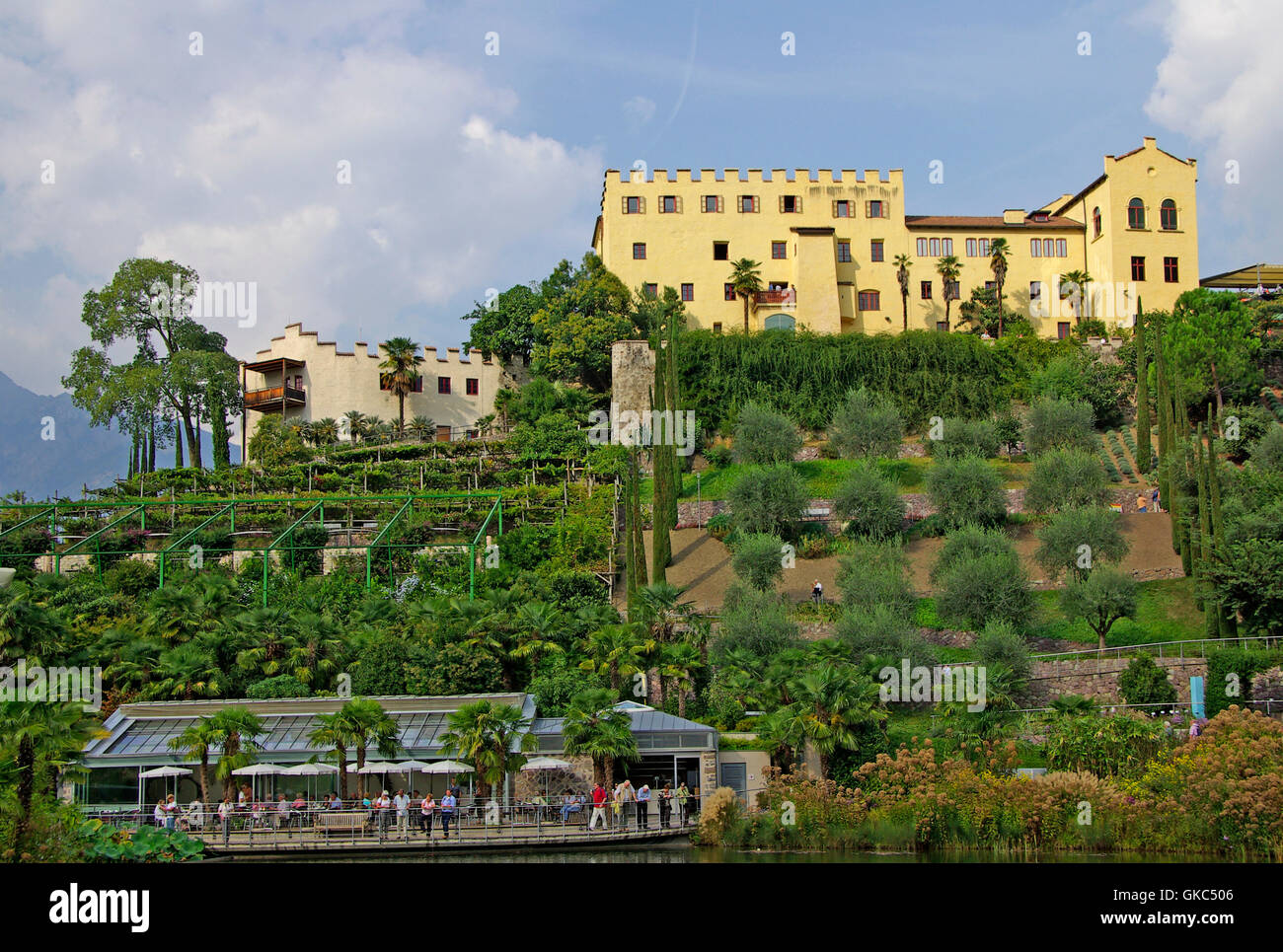 sudtirol meran - castle trauttmansdorff Stock Photo - Alamy