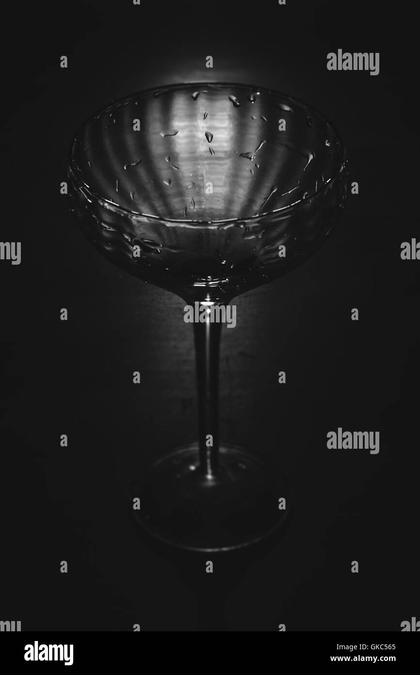 Glass with water drops Stock Photo - Alamy