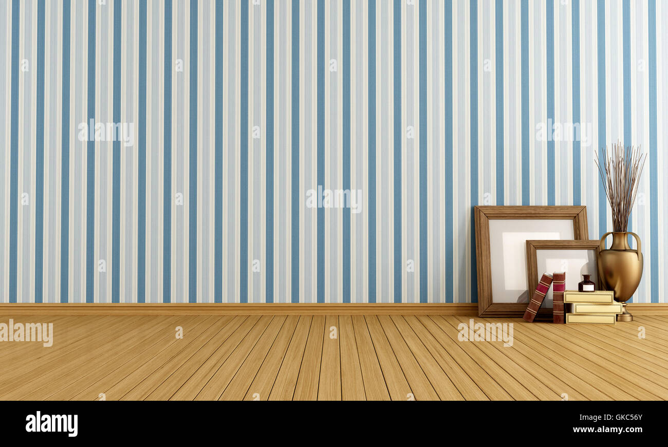 Vintage blue room hi-res stock photography and images - Alamy