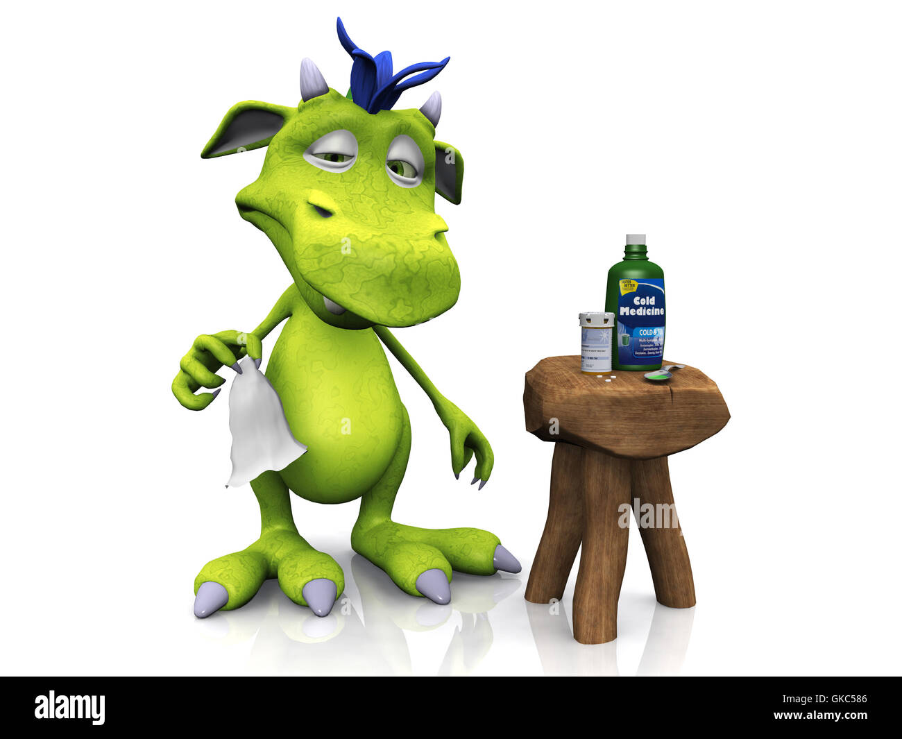 cold catarrh monster Stock Photo - Alamy