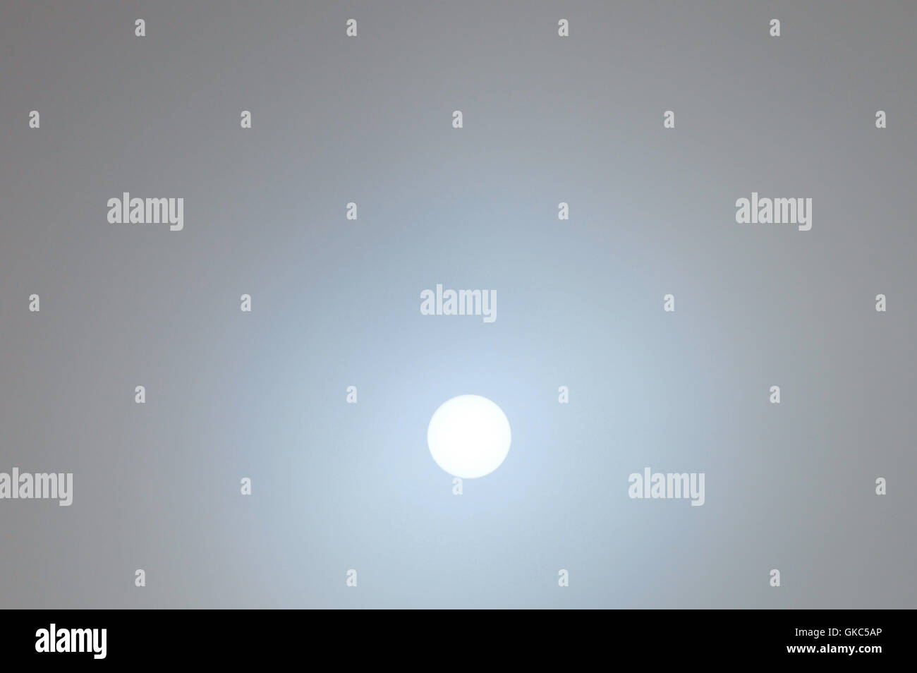 Sun in the Morning Fog Stock Photo - Alamy