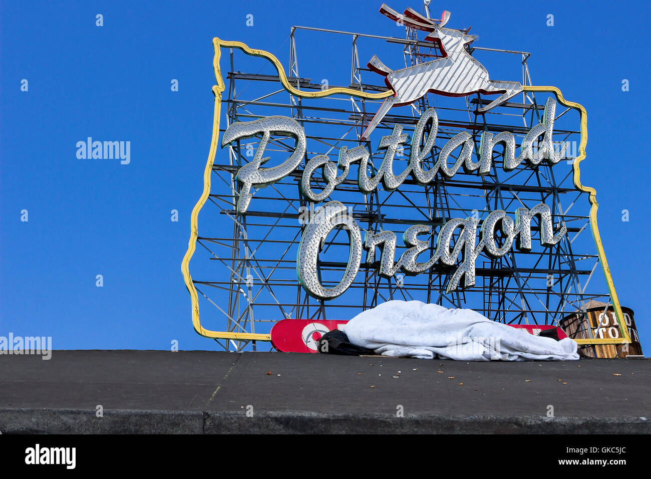 Portland Oregon Sign High Resolution Stock Photography and Images - Alamy