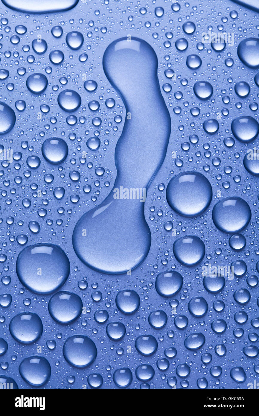 blue wet water drop Stock Photo - Alamy