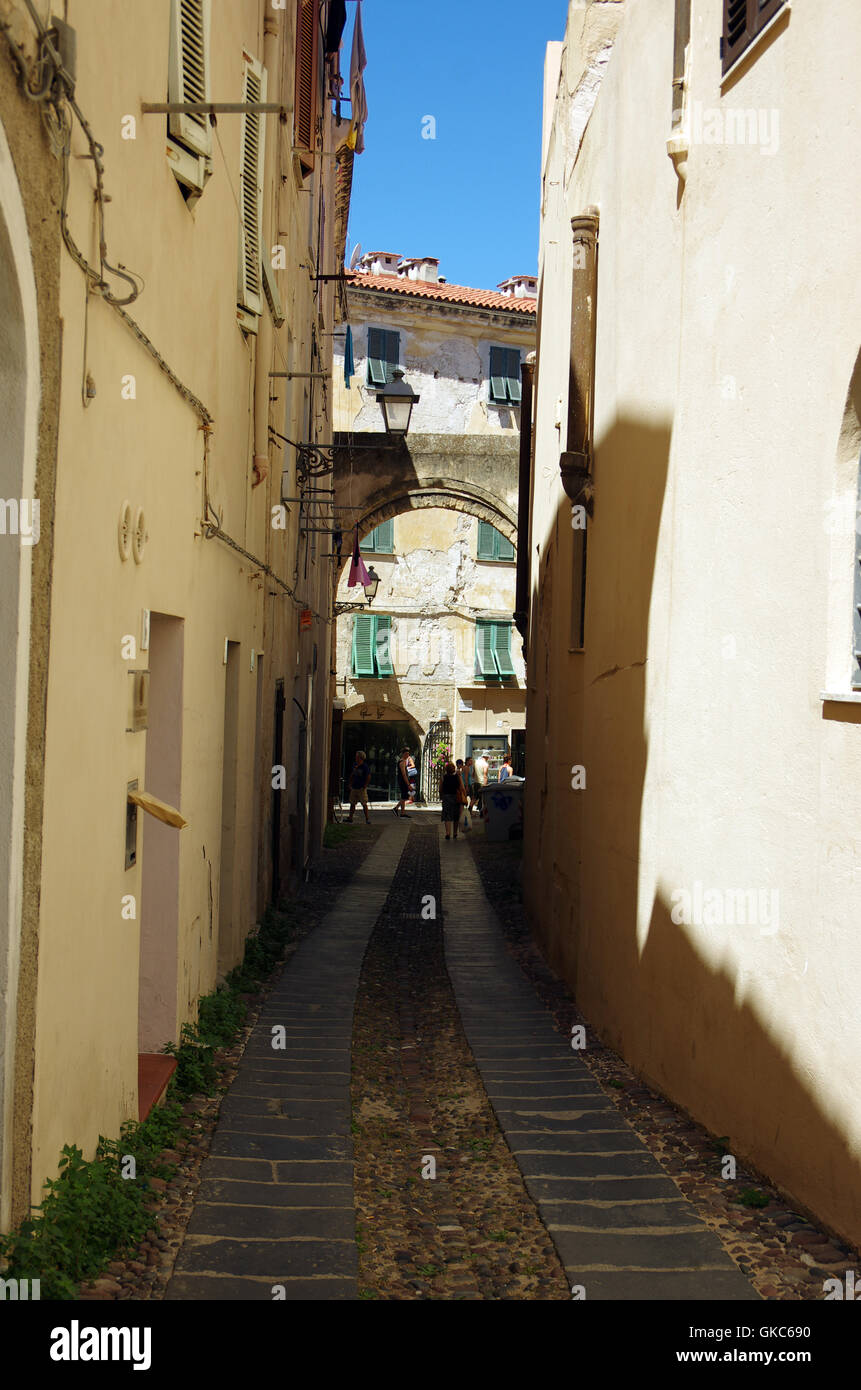 Alghero, Sardinia. The old town Stock Photo - Alamy