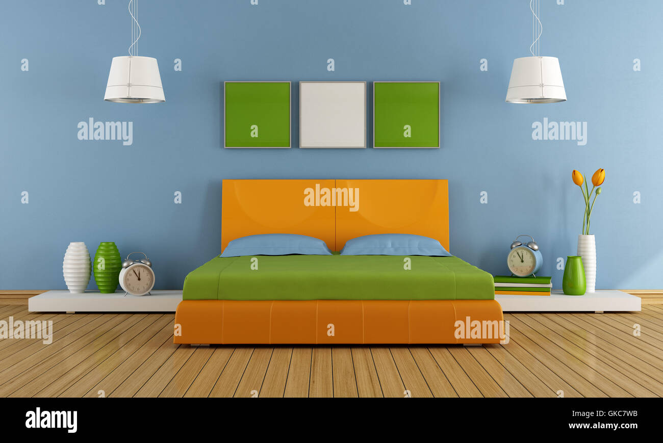 furniture bed interior Stock Photo - Alamy