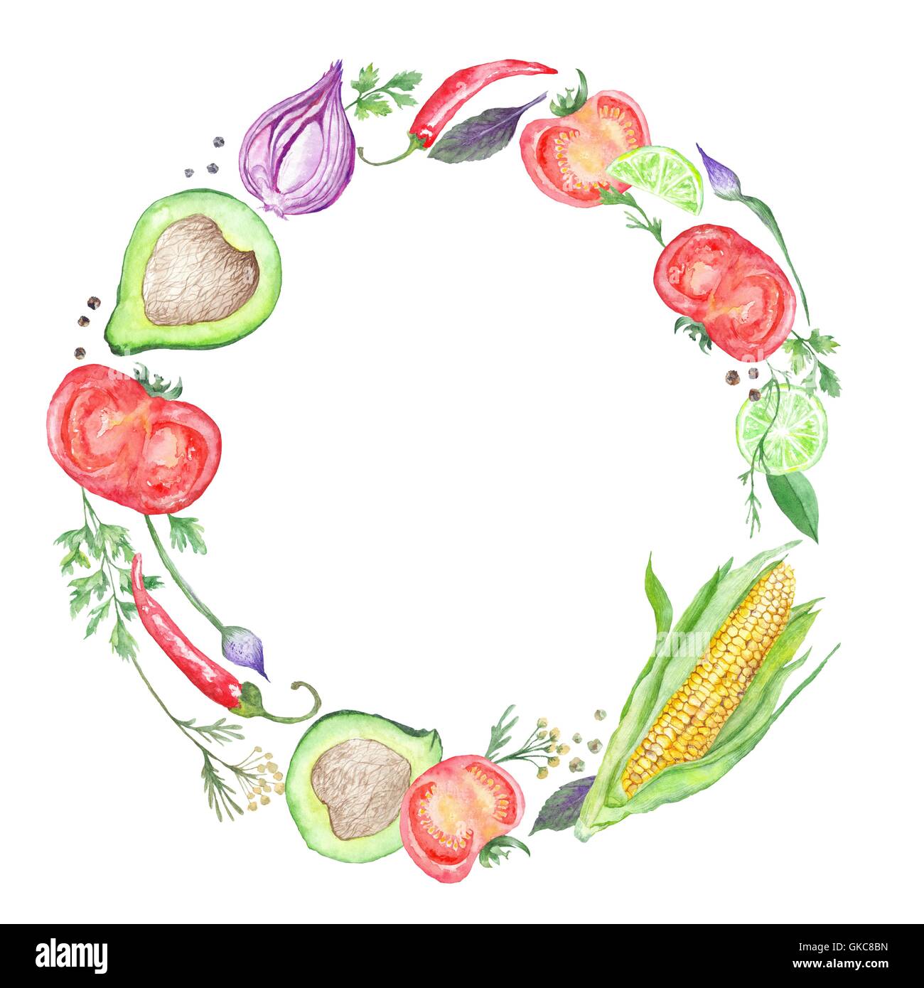 Vegetarian food cuisine menu Cut Out Stock Images & Pictures - Alamy