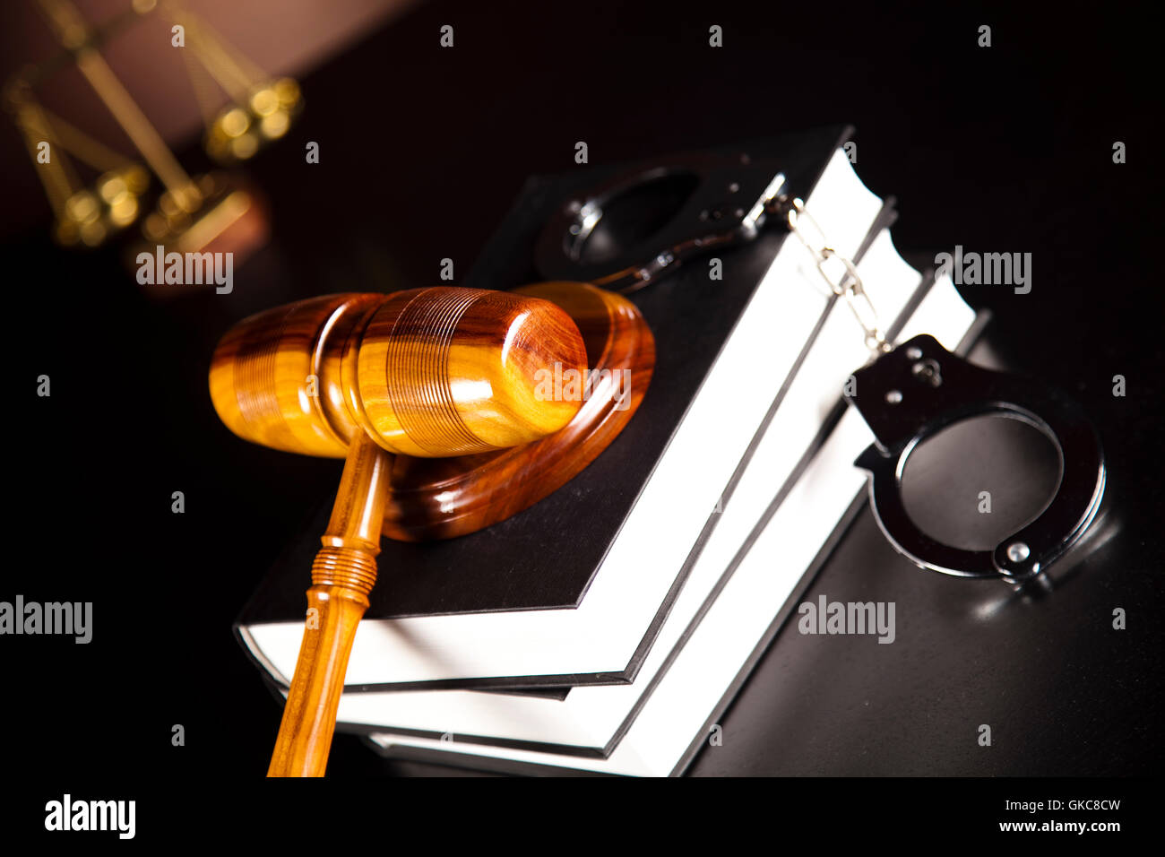 law justice handcuffs Stock Photo - Alamy