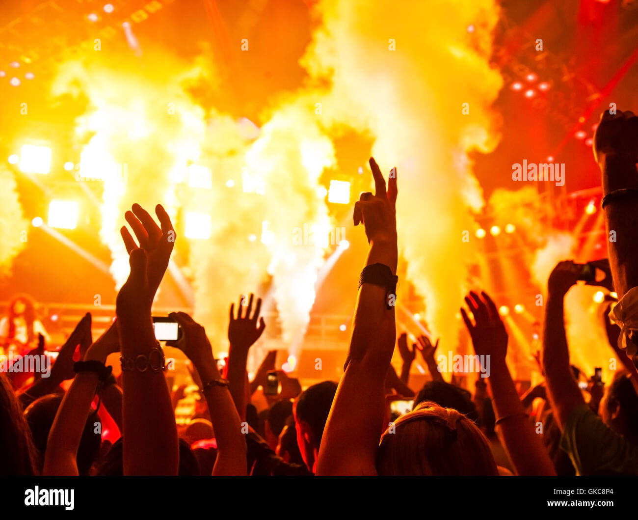 Hand dance fun joy arms hi-res stock photography and images - Alamy