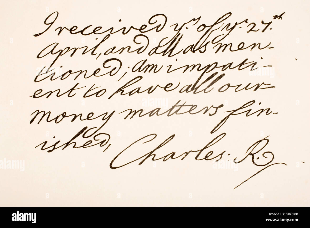 Prince charles signature hi-res stock photography and images - Alamy