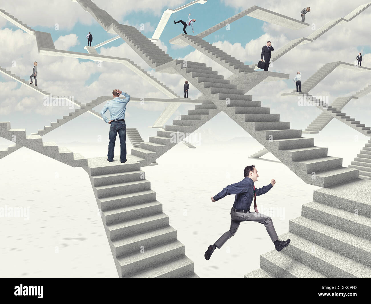 future confusion mess Stock Photo - Alamy