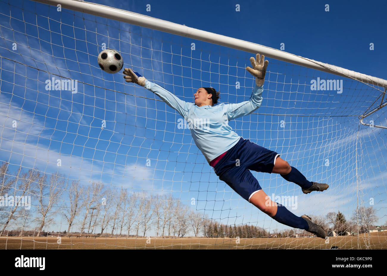 woman blue sport Stock Photo - Alamy