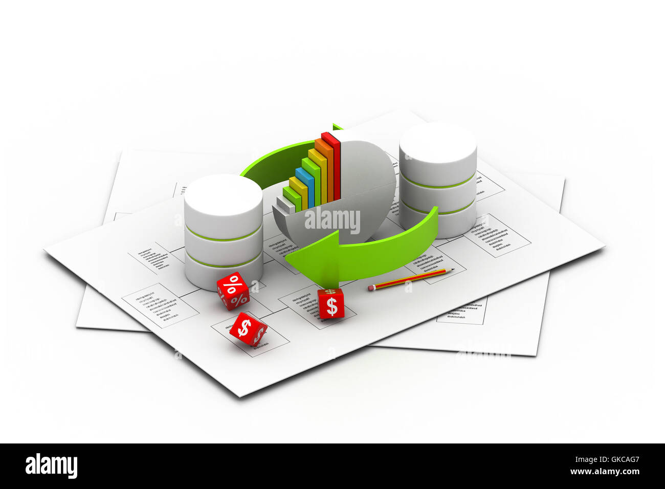 office chart technical Stock Photo - Alamy