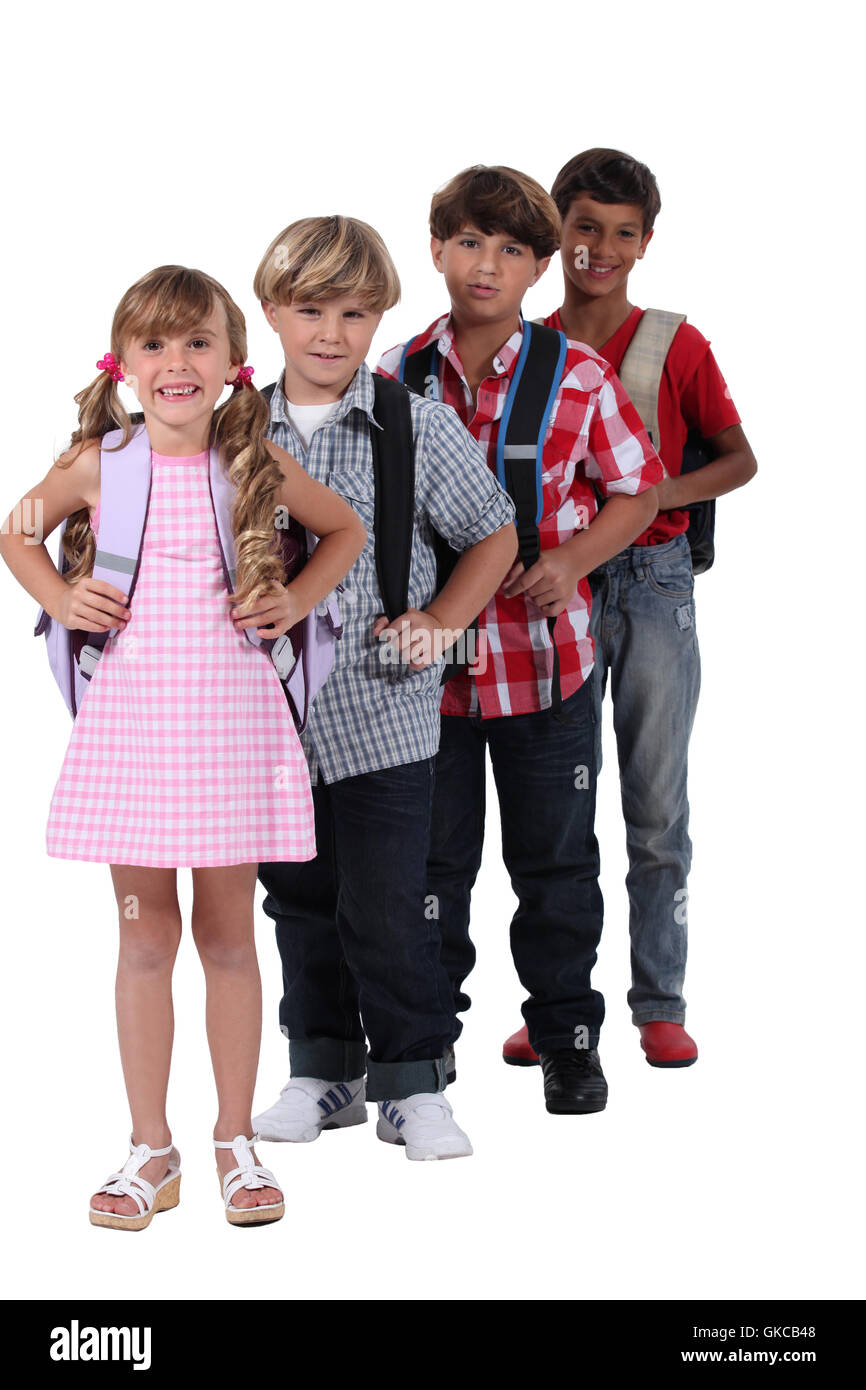 Students boy girls girl Cut Out Stock Images & Pictures - Alamy