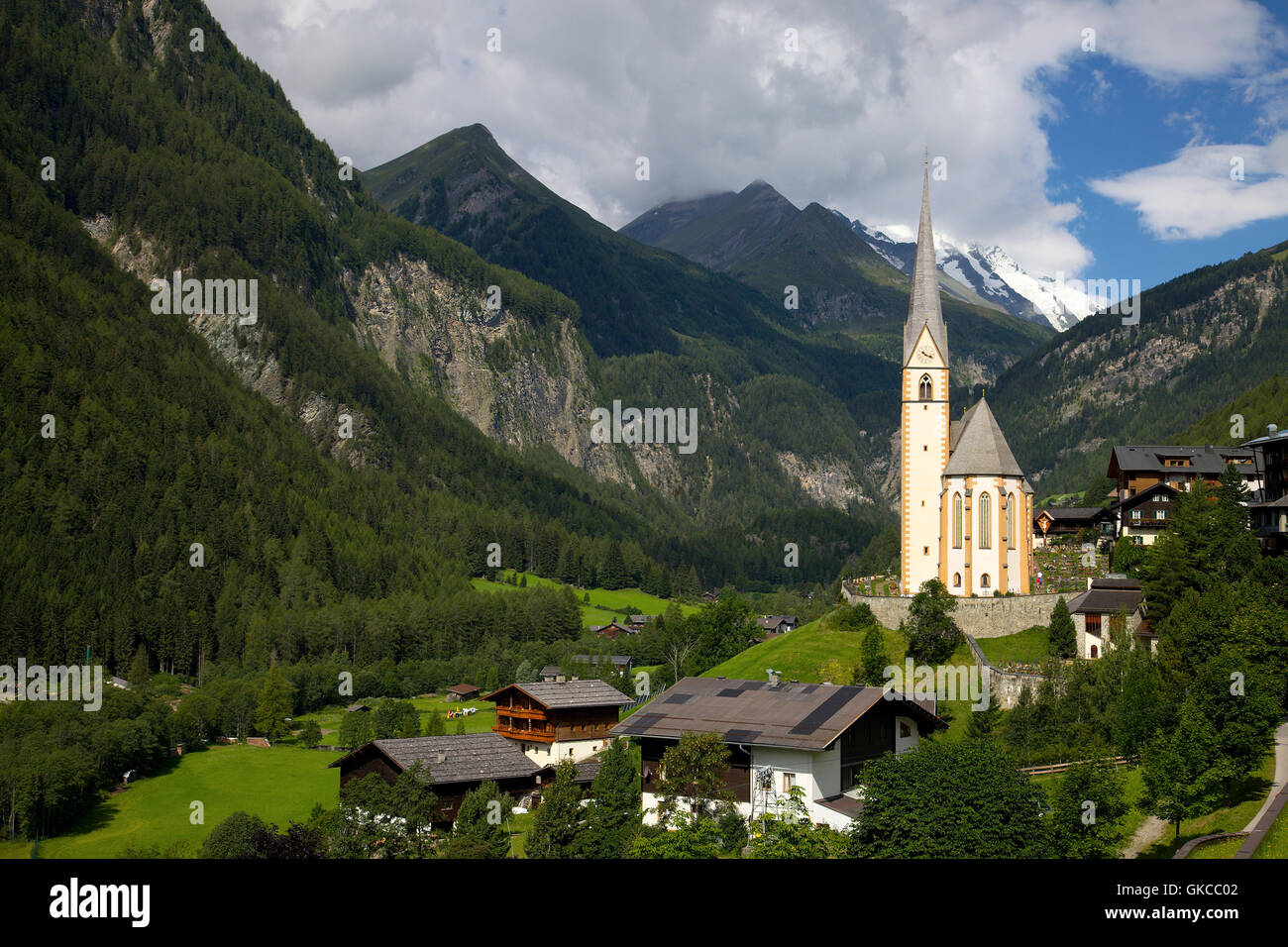 church alps alp Stock Photo - Alamy