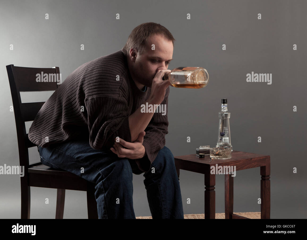 Alcoholic depression hi-res stock photography and images - Alamy