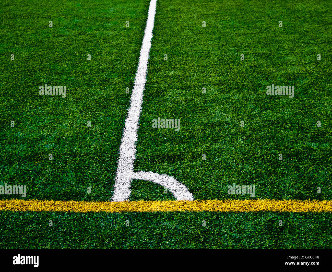 Line on astroturf Stock Photo - Alamy