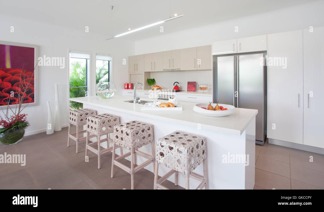 Kitchen in new suburban home hi-res stock photography and images - Alamy