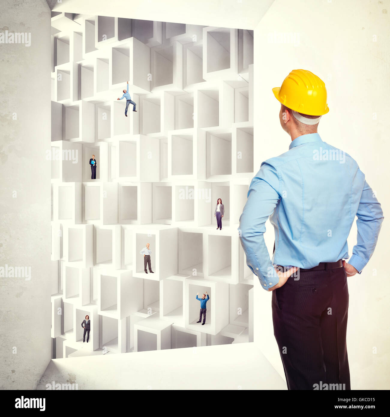 Architect standing looking project hi-res stock photography and images ...