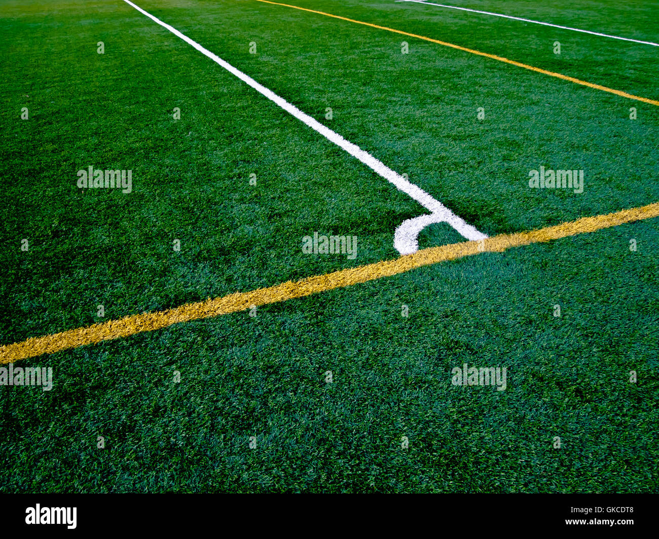 Line on astroturf Stock Photo - Alamy