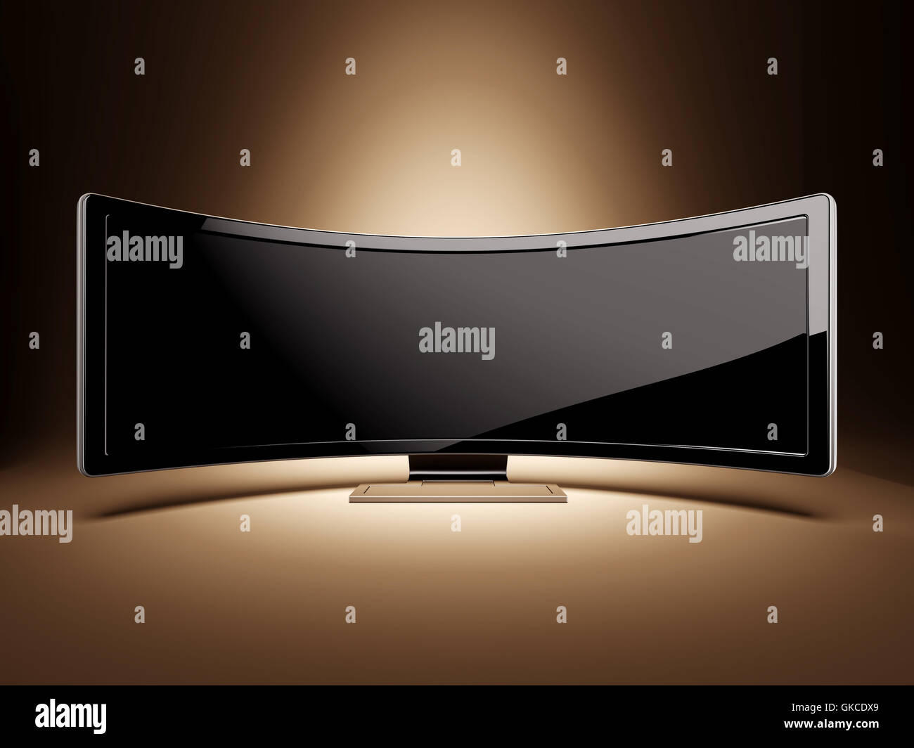 Ultra wide professional display Stock Photo - Alamy