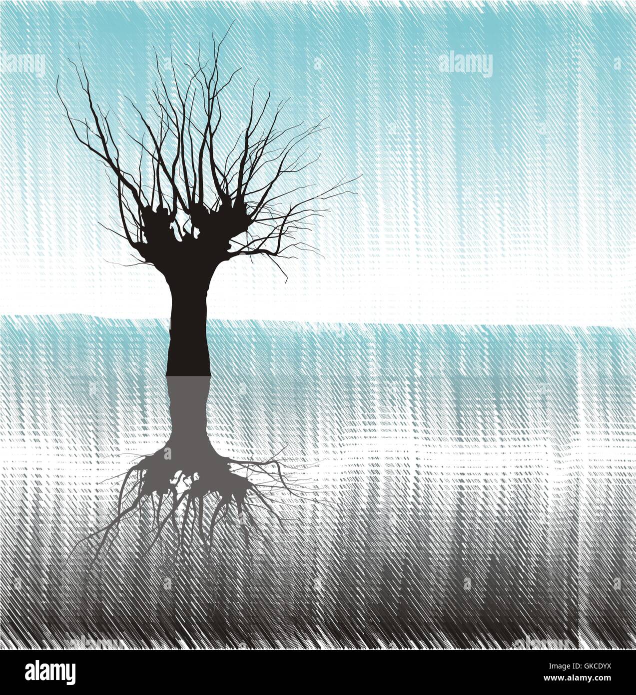 Tree in water Stock Photo - Alamy