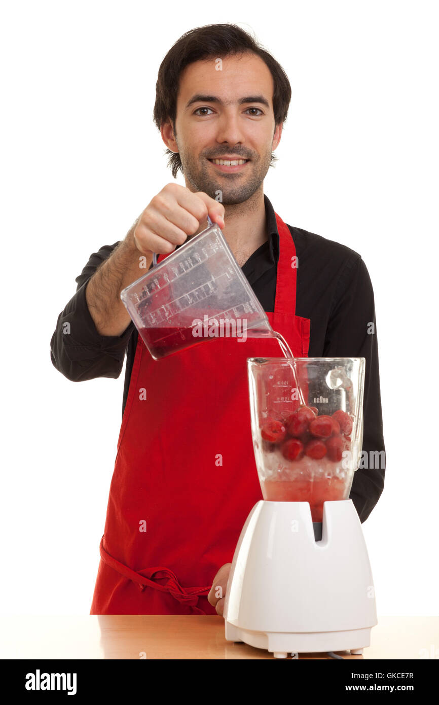 chef pour blender Stock Photo - Alamy