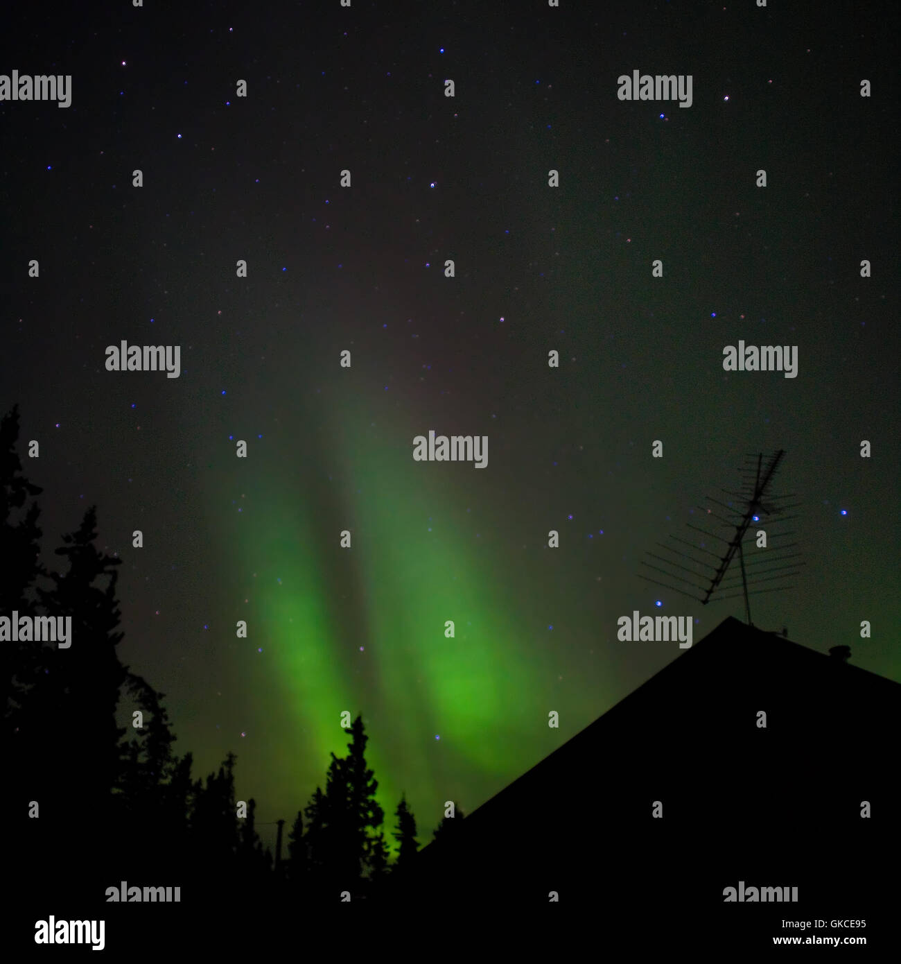 Northern lights (Aurora borealis) substorm Stock Photo - Alamy