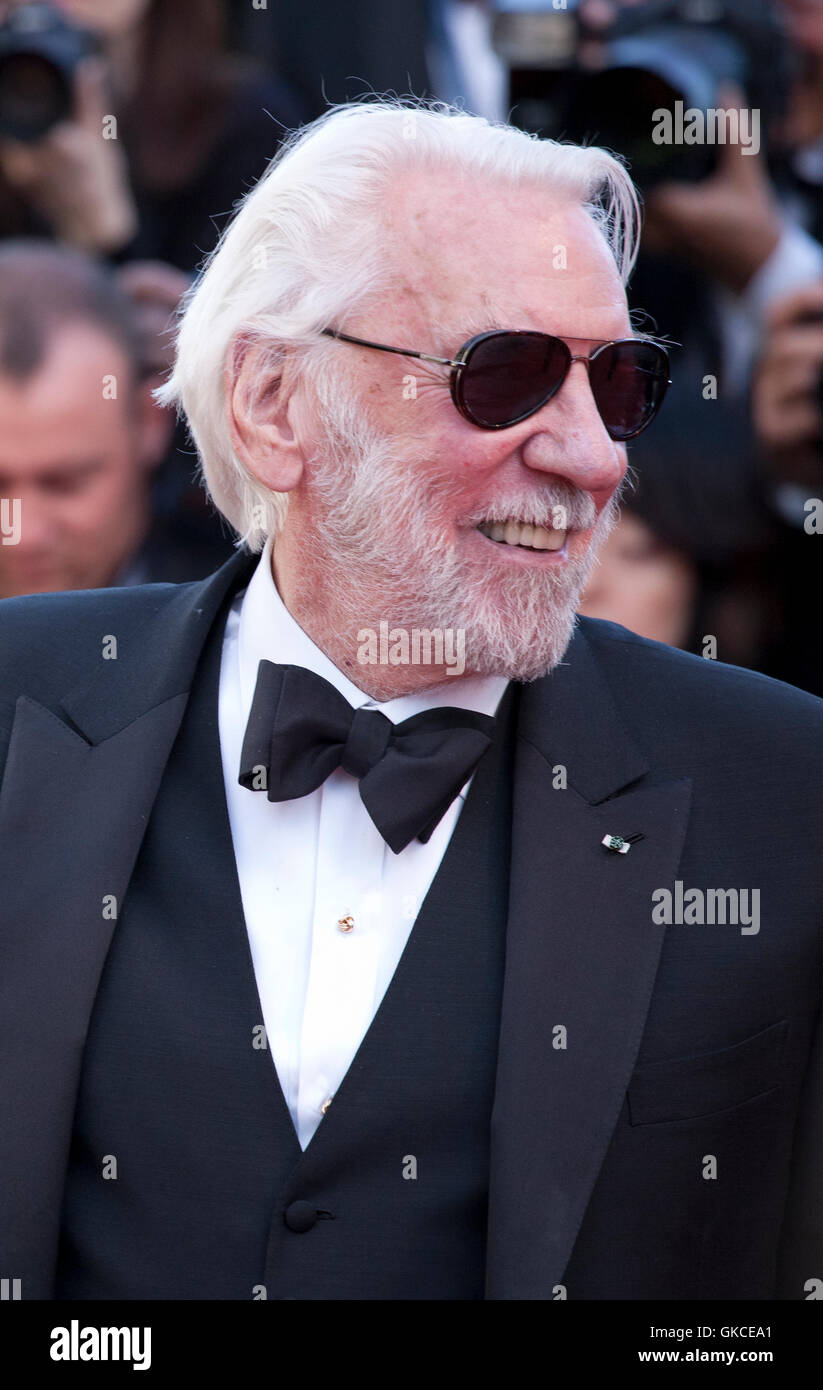 Donald Sutherland at the gala screening for the film The Last Face at ...