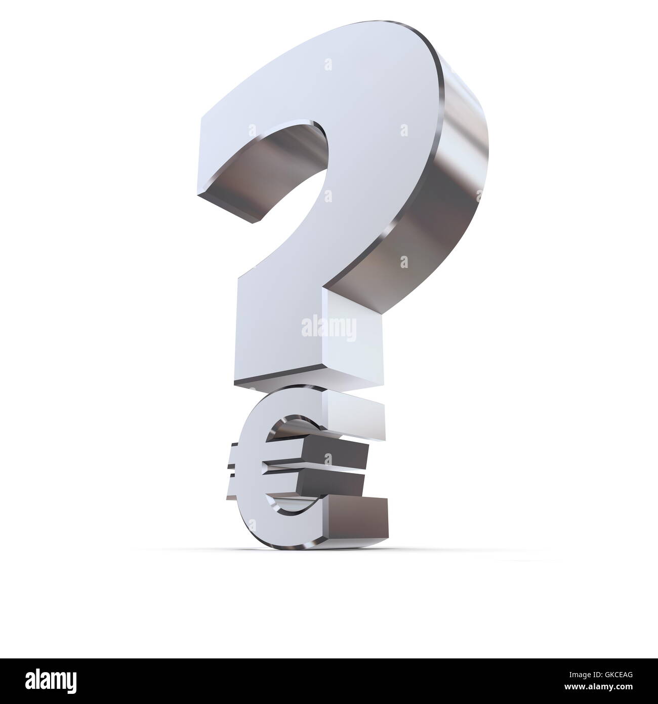 Putting a Question mark over the Euro Stock Photo - Alamy