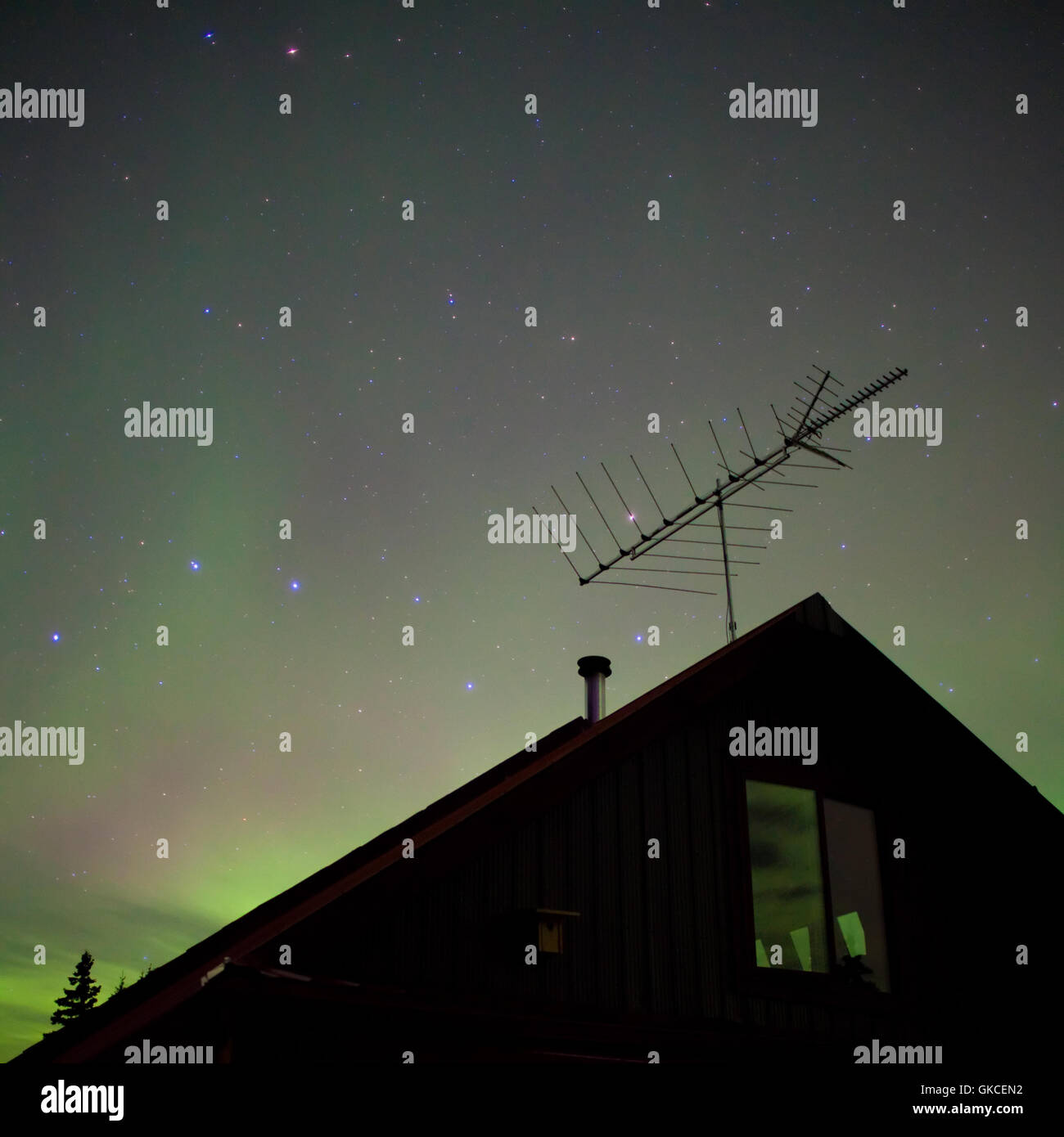 Northern lights (Aurora borealis) substorm Stock Photo - Alamy