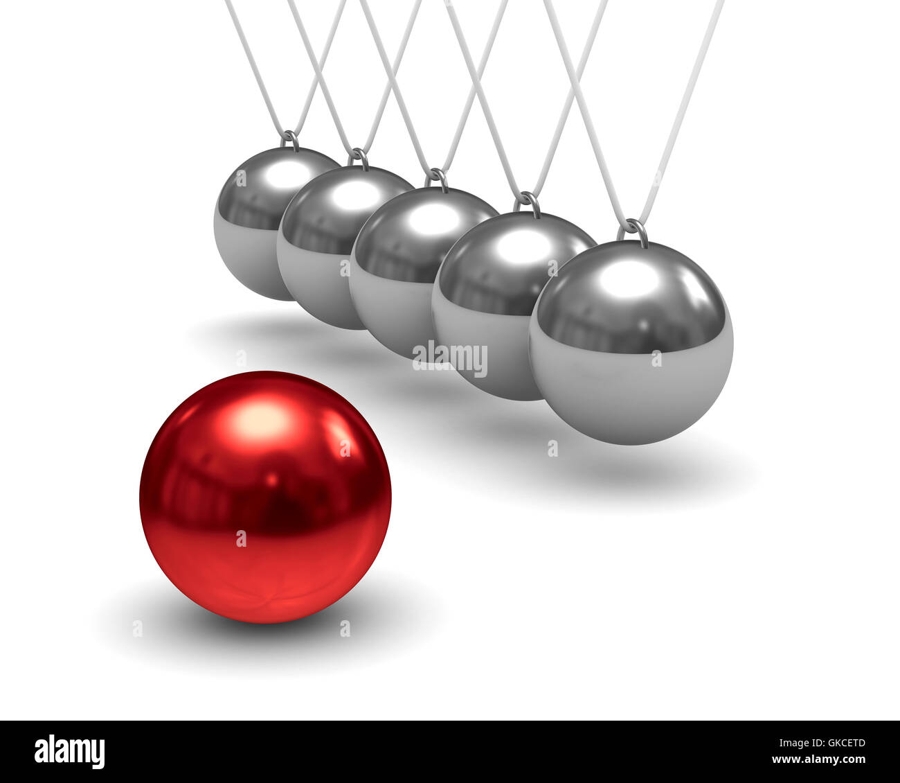 Balancing balls on white background. Isolated 3D image Stock Photo - Alamy