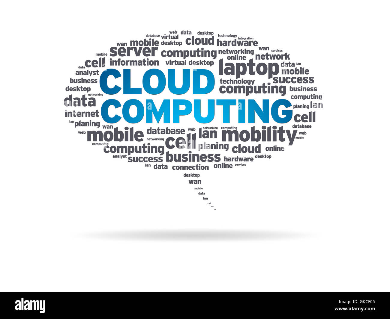 Speech Bubble - Cloud Computing Stock Photo - Alamy