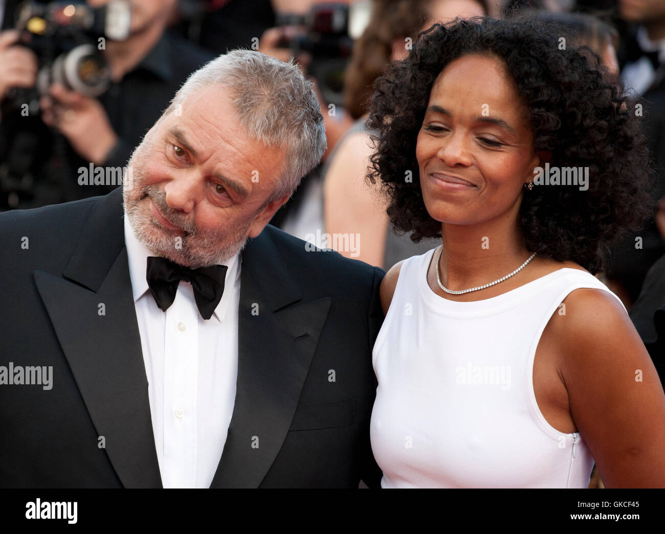 Luc Besson and Virginie Silla at the gala screening for the film The ...