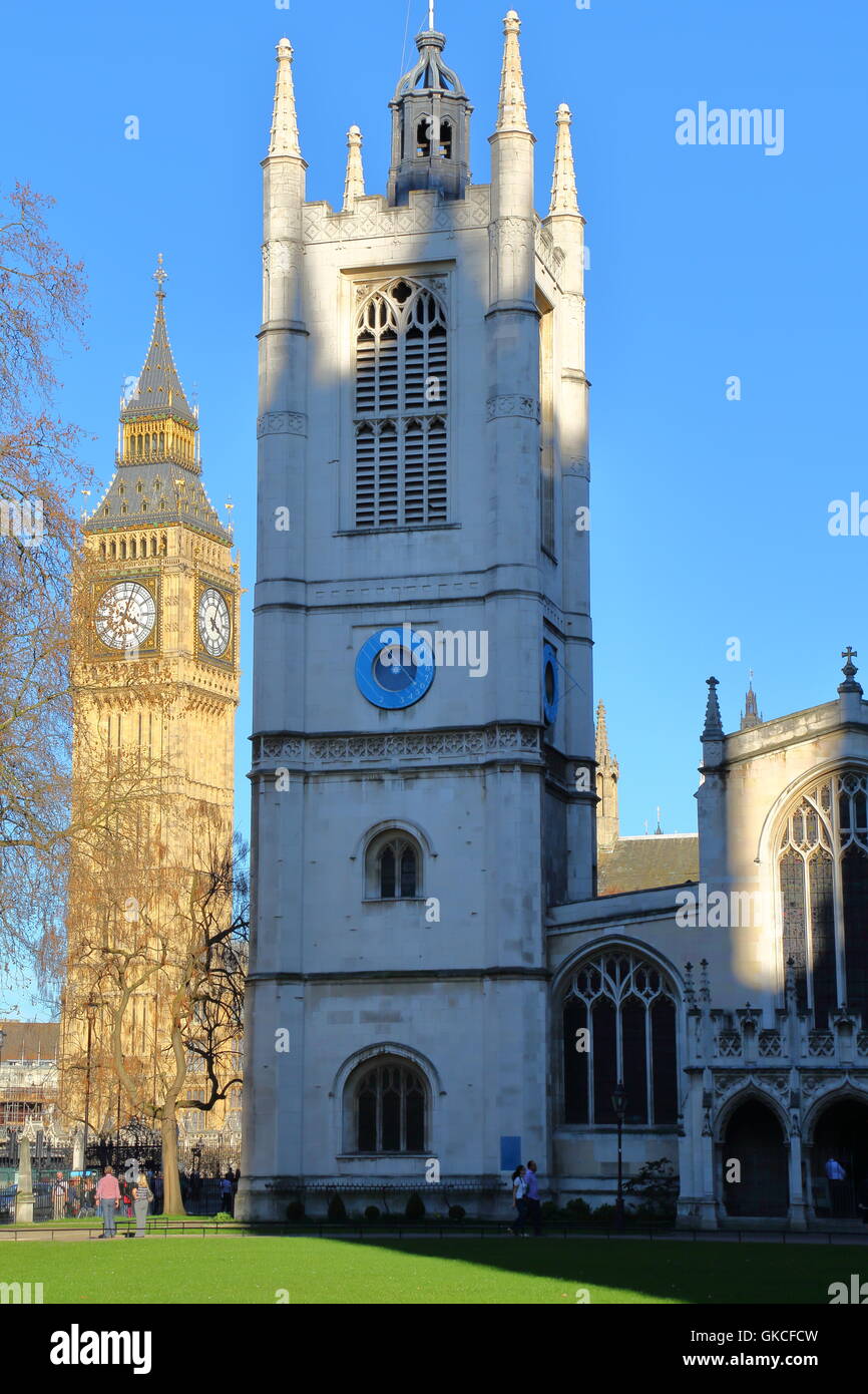 St Margaret's Church with Big Ben in the background, London, Great ...