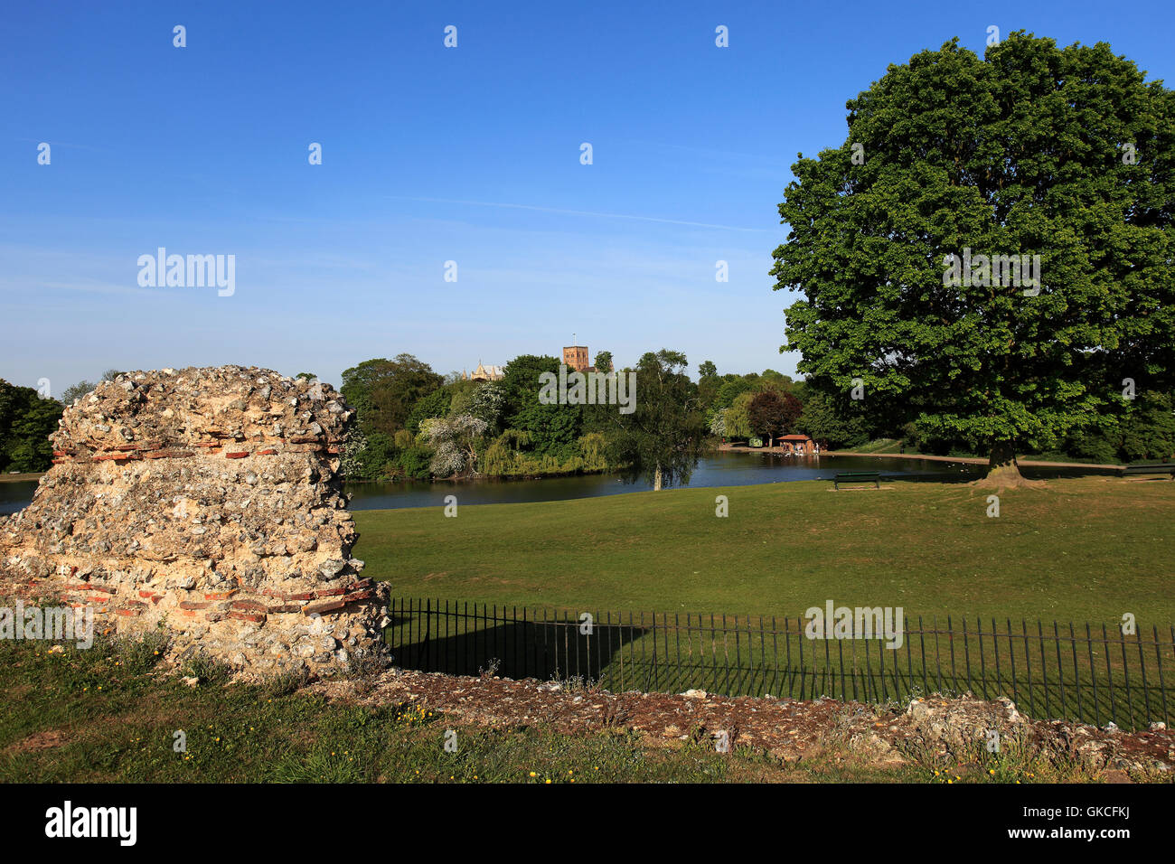 Roman ruins at verulamium park hi-res stock photography and images - Alamy