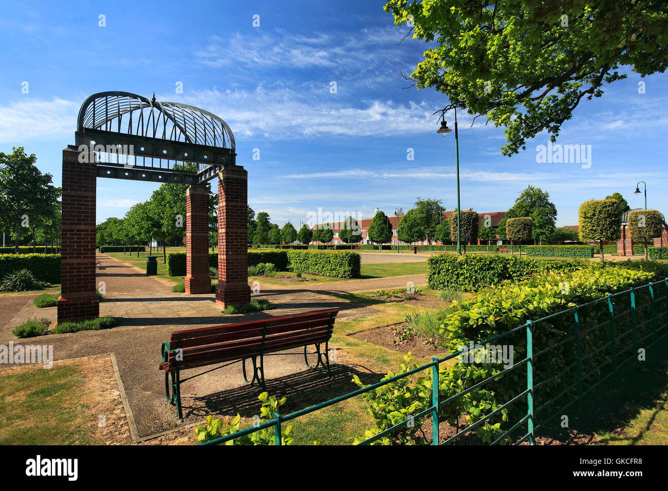 Broadway Gardens, Letchworth Garden City, Hertfordshire County, England ...