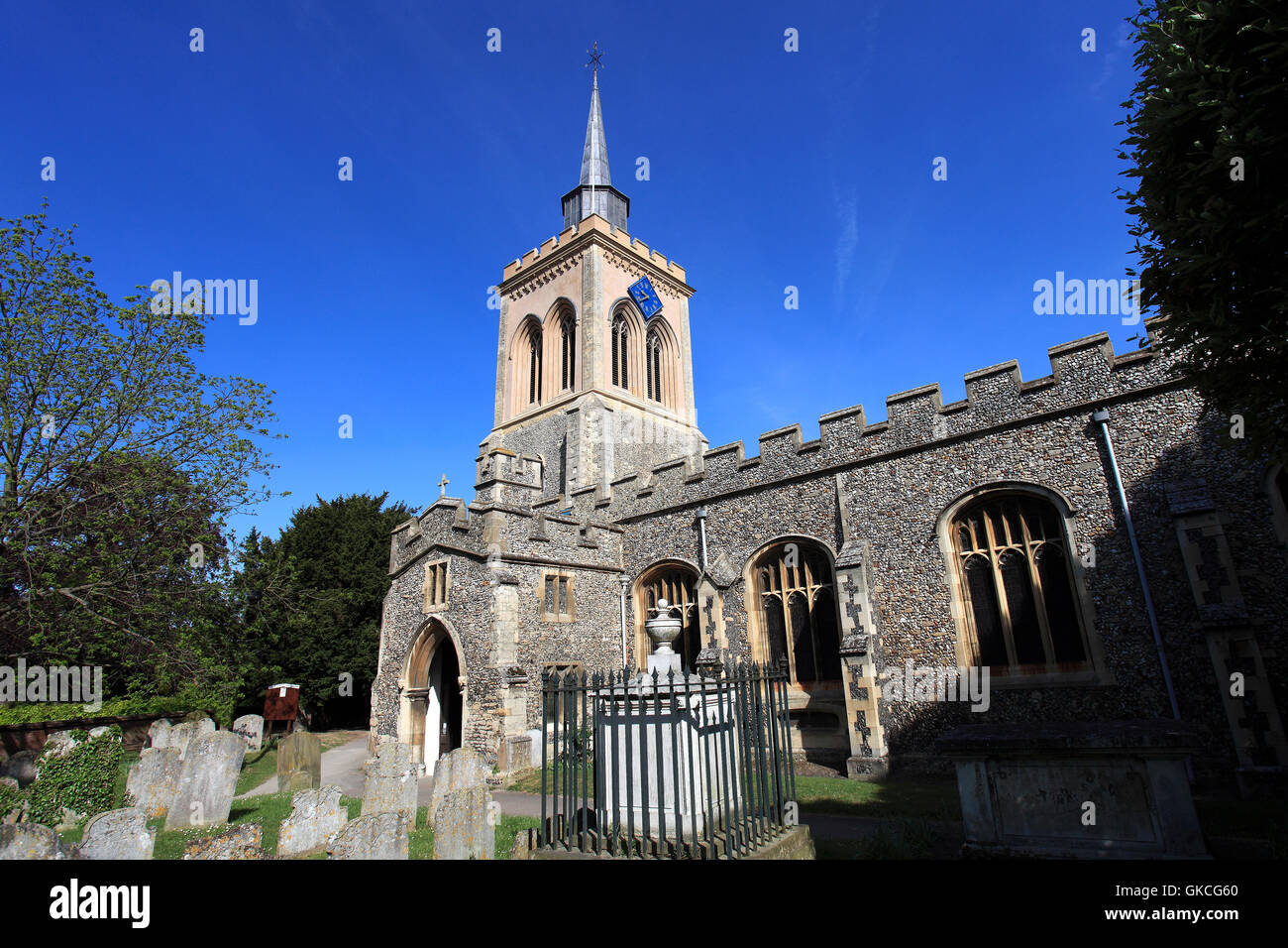 St Marys church, Baldock Town, Hertfordshire, England Stock Photo - Alamy
