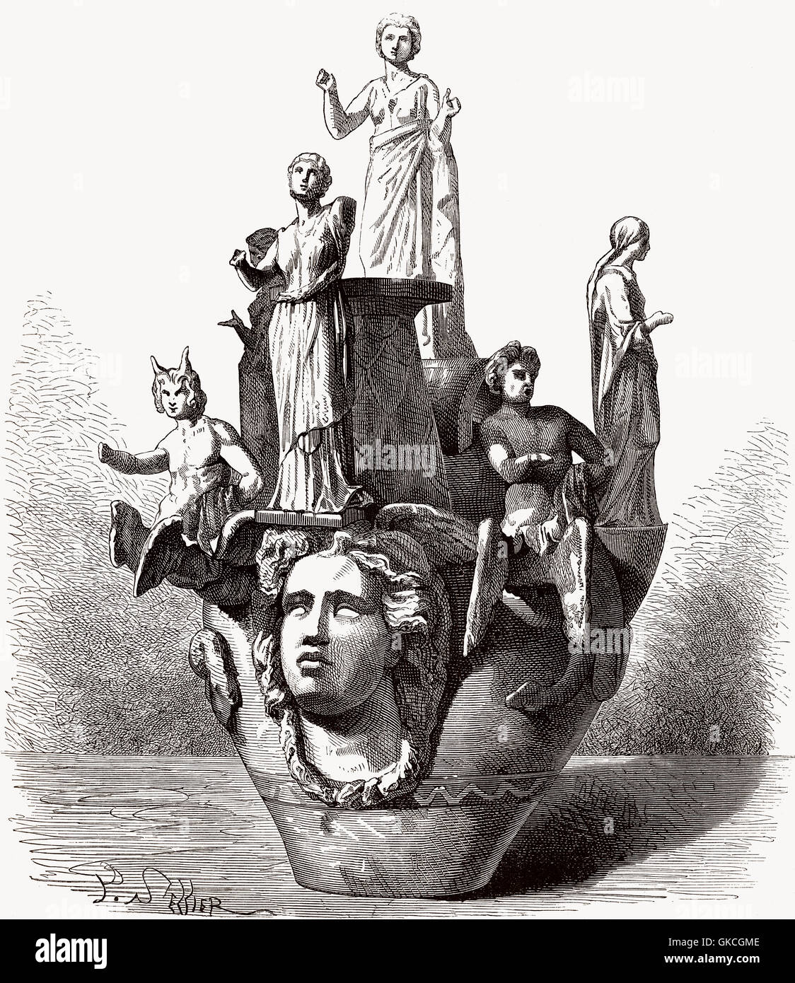 Ancient sculpture of horses hi-res stock photography and images - Alamy