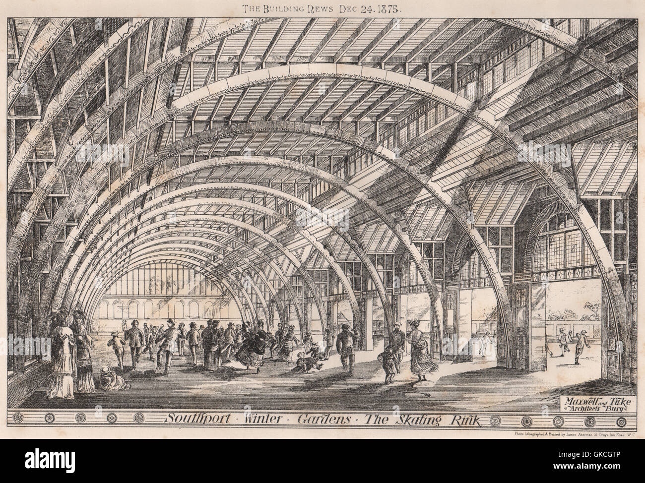 Southport Winter Gardens, Skating Rink; Maxwell & Tuke Bury Archts ...