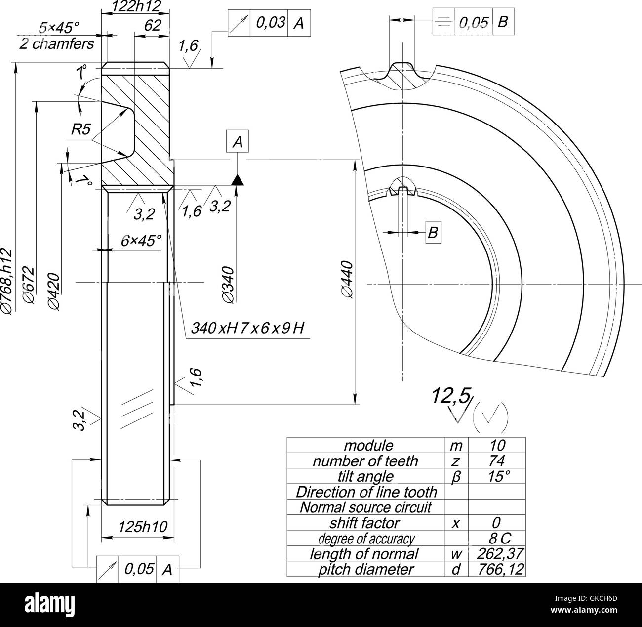 Sketch of wheel with tilt angle Stock Vector Image & Art - Alamy