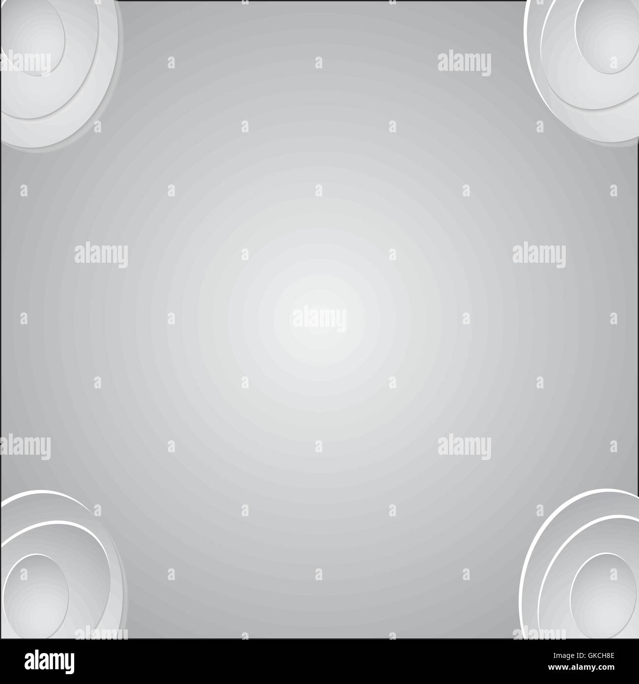 Paper circle banner with drop shadows. Vector illustration Stock Vector ...