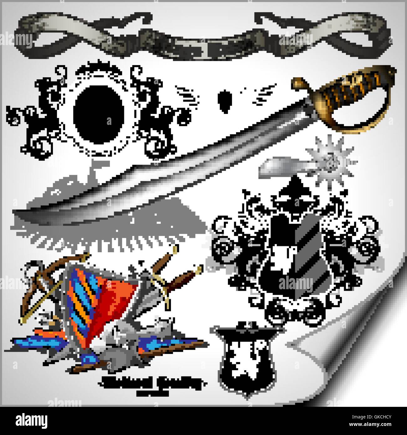 Heraldic elements hi-res stock photography and images - Alamy